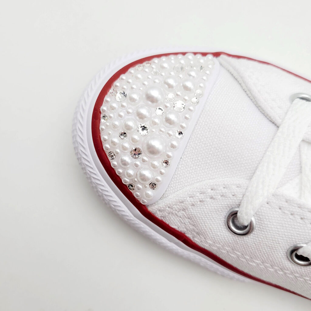 Converse Wedding Pearl - Double G Customs - Zapatos personalizados