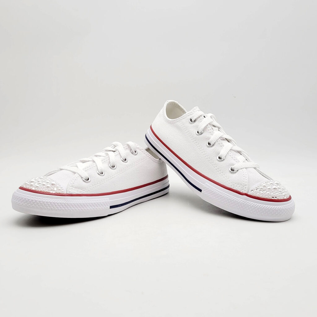 Converse Wedding Pearl - Double G Customs - Zapatos personalizados