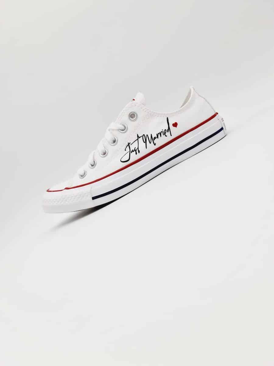 Custom-designed Converse for weddings | Double G Customs